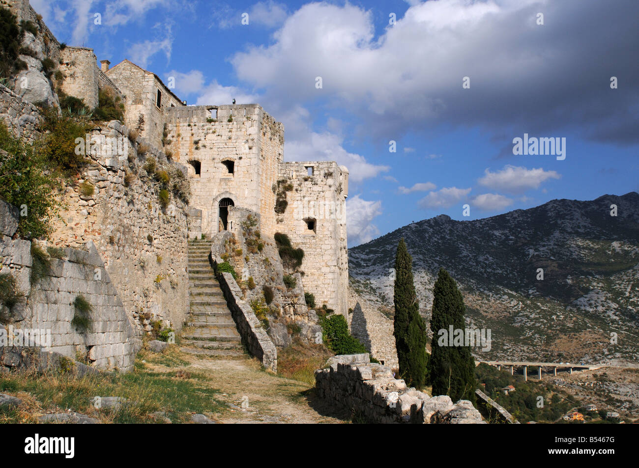 The Fort of Klis Dalmatia Croatia Stock Photo - Alamy