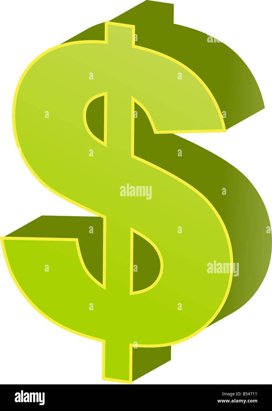 United States Dollar Currency symbol isometric illustration Stock Photo ...