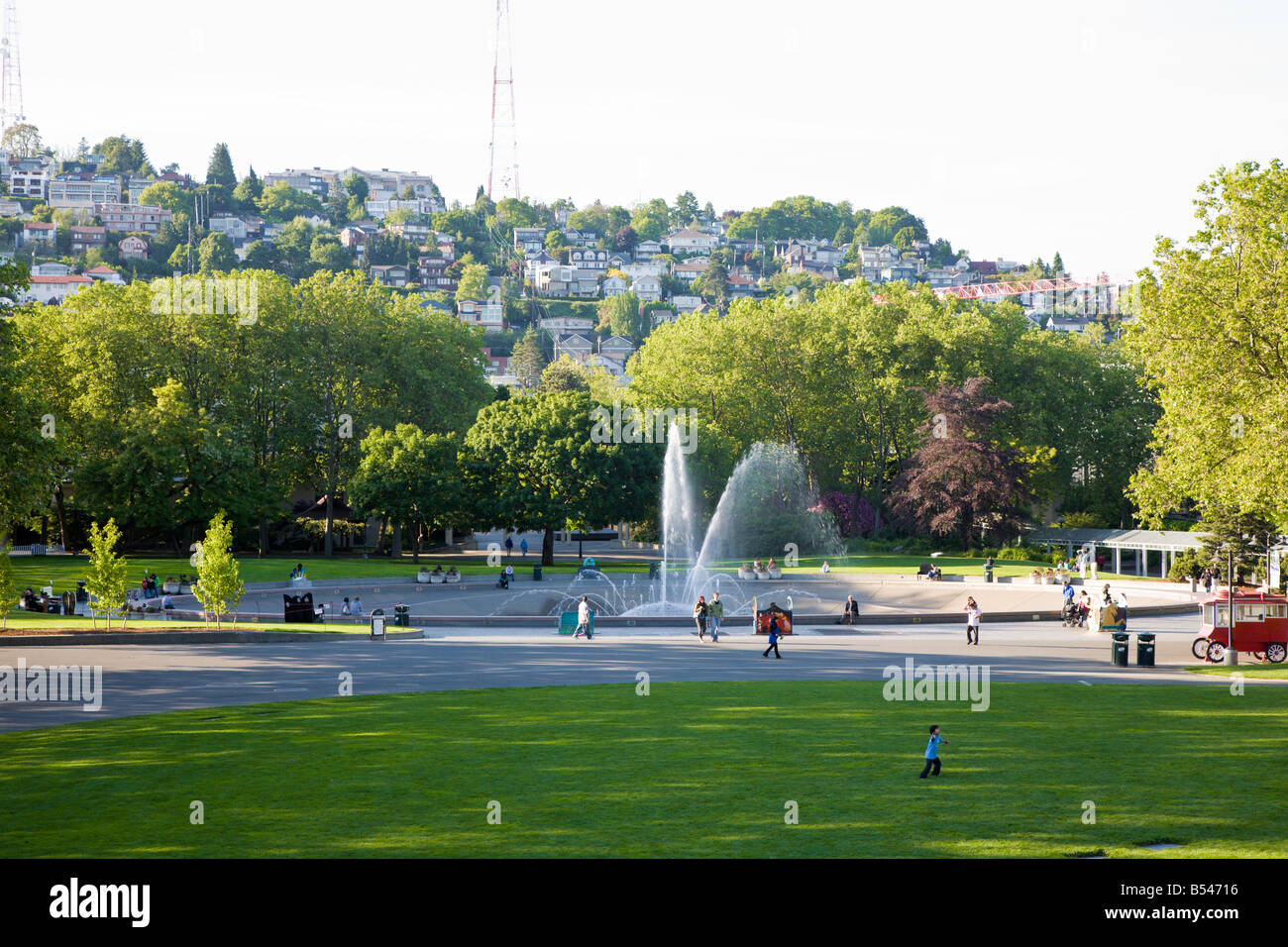 Seattle Center Fountain High Resolution Stock Photography and Images ...