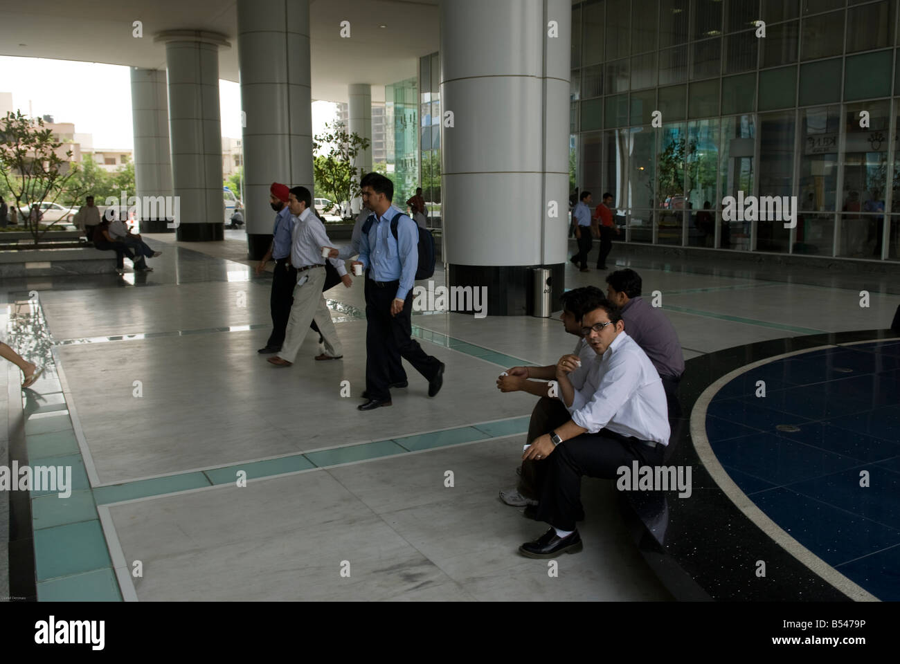 Indian executives in Gurgaon, New Delhi CBD, India Stock Photo - Alamy