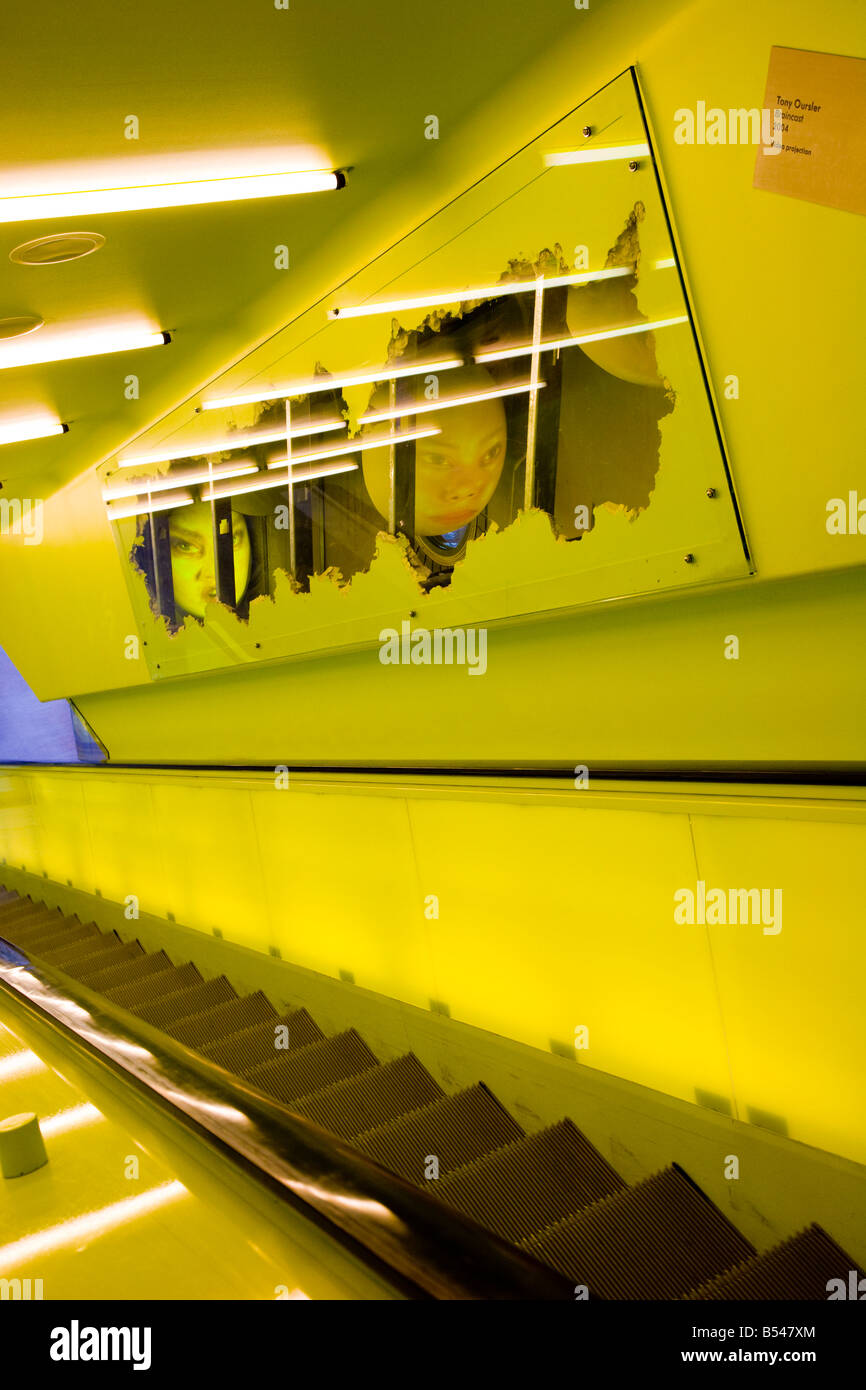 Interior of Seattle Public Library lobby in downtown Seattle Washington ...