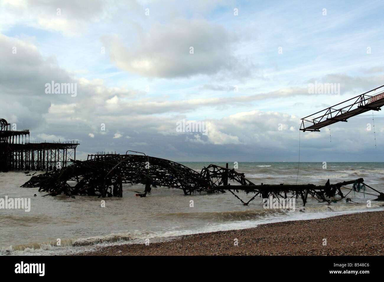 Brighton pier fire hi-res stock photography and images - Alamy