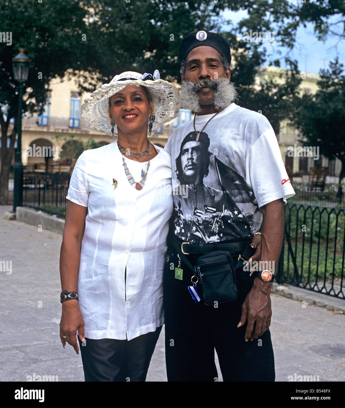Cuban Couple Havana Cuba Caribbean Stock Photo - Alamy