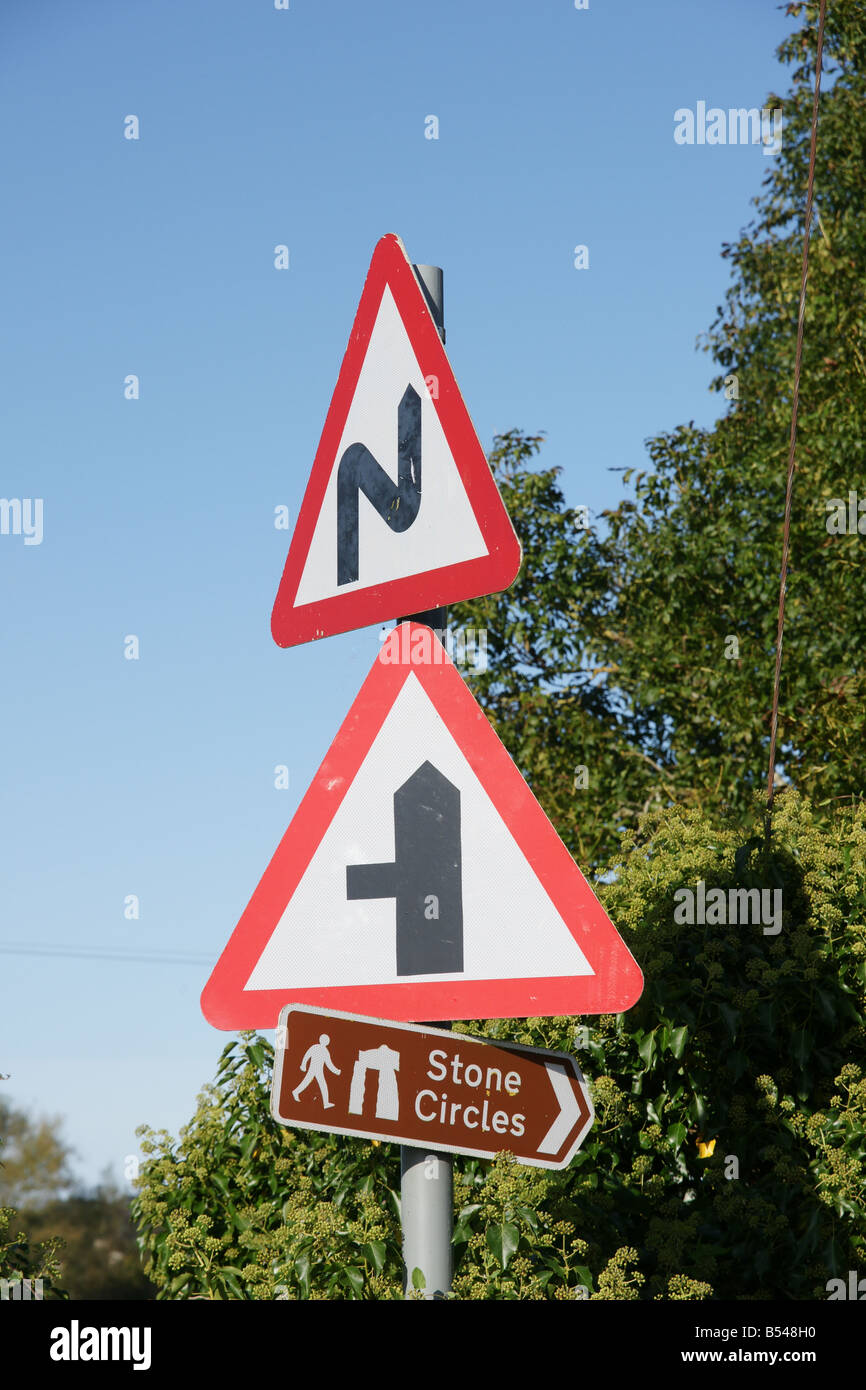 Road signs somerset England Stock Photo - Alamy