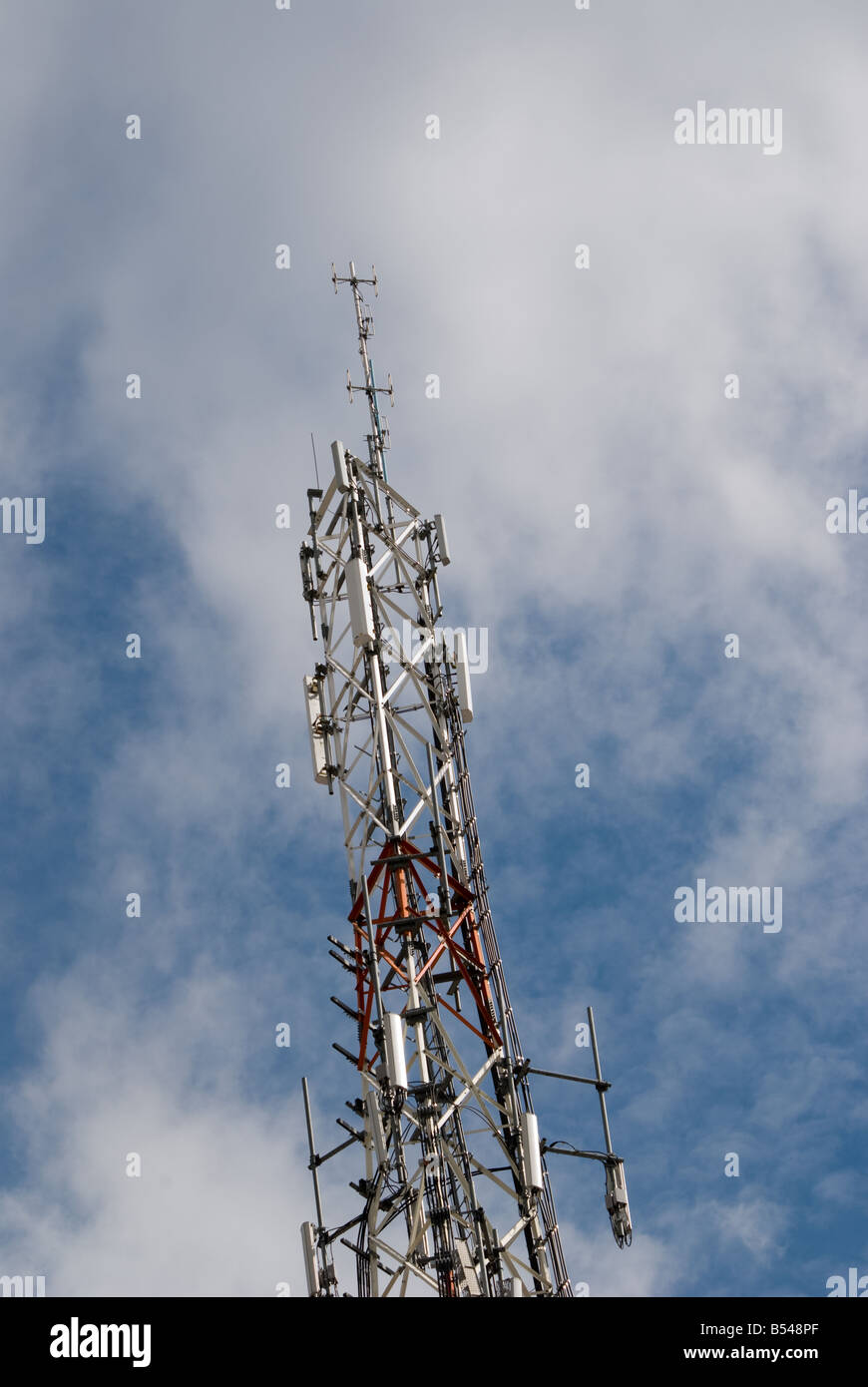 A radio communications tower Stock Photo - Alamy