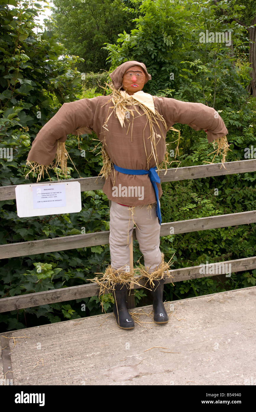 traditional english straw man scarecrow at hope village Stock Photo - Alamy