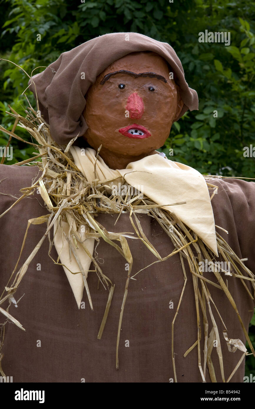 traditional english straw man scarecrow at hope village Stock Photo - Alamy