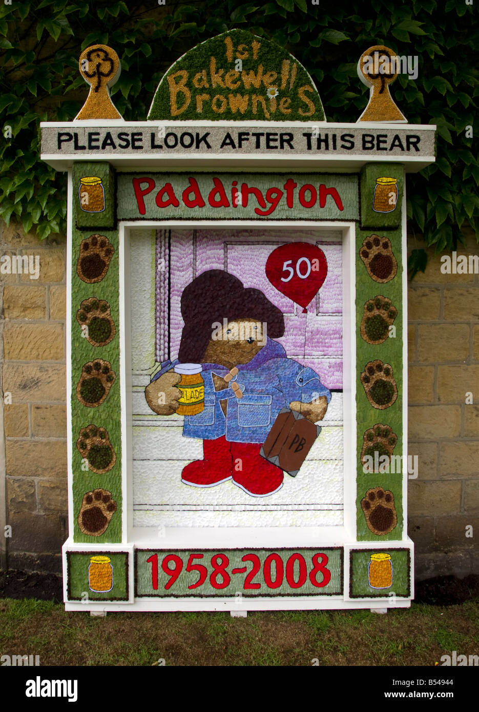 traditional english village well dressing bakewell 2008 paddington bear ...