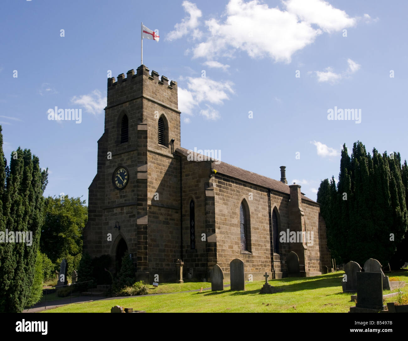 holy trinity church tansley derbyshire Stock Photo - Alamy