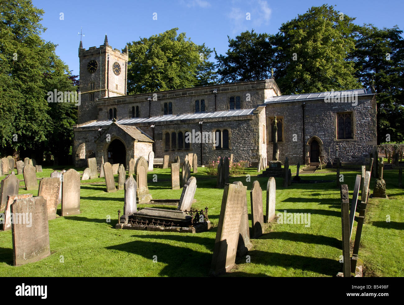 great longstone church derbyshire Stock Photo - Alamy