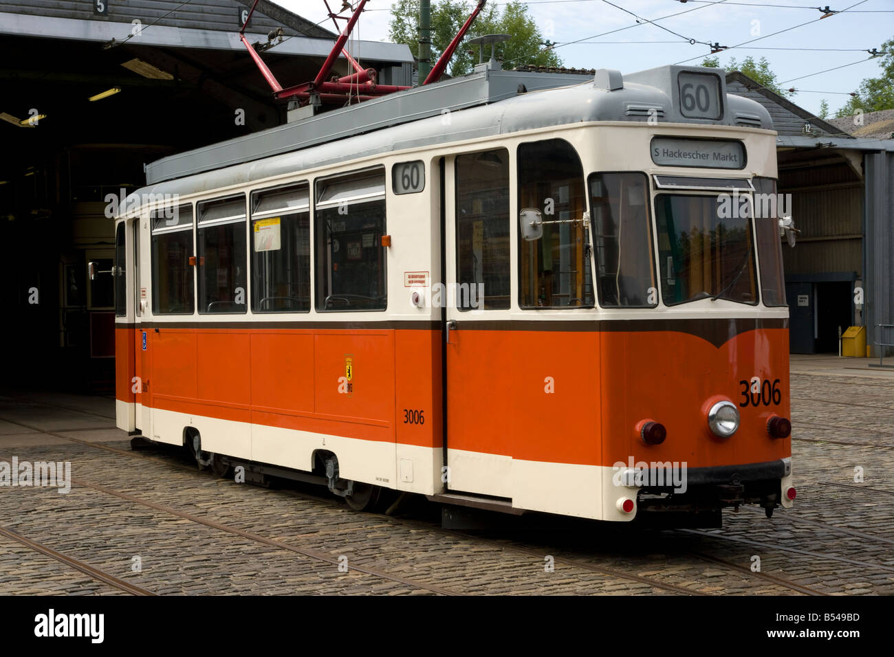 berlin tram from 1969 number 3006 at crich tramway Stock Photo - Alamy