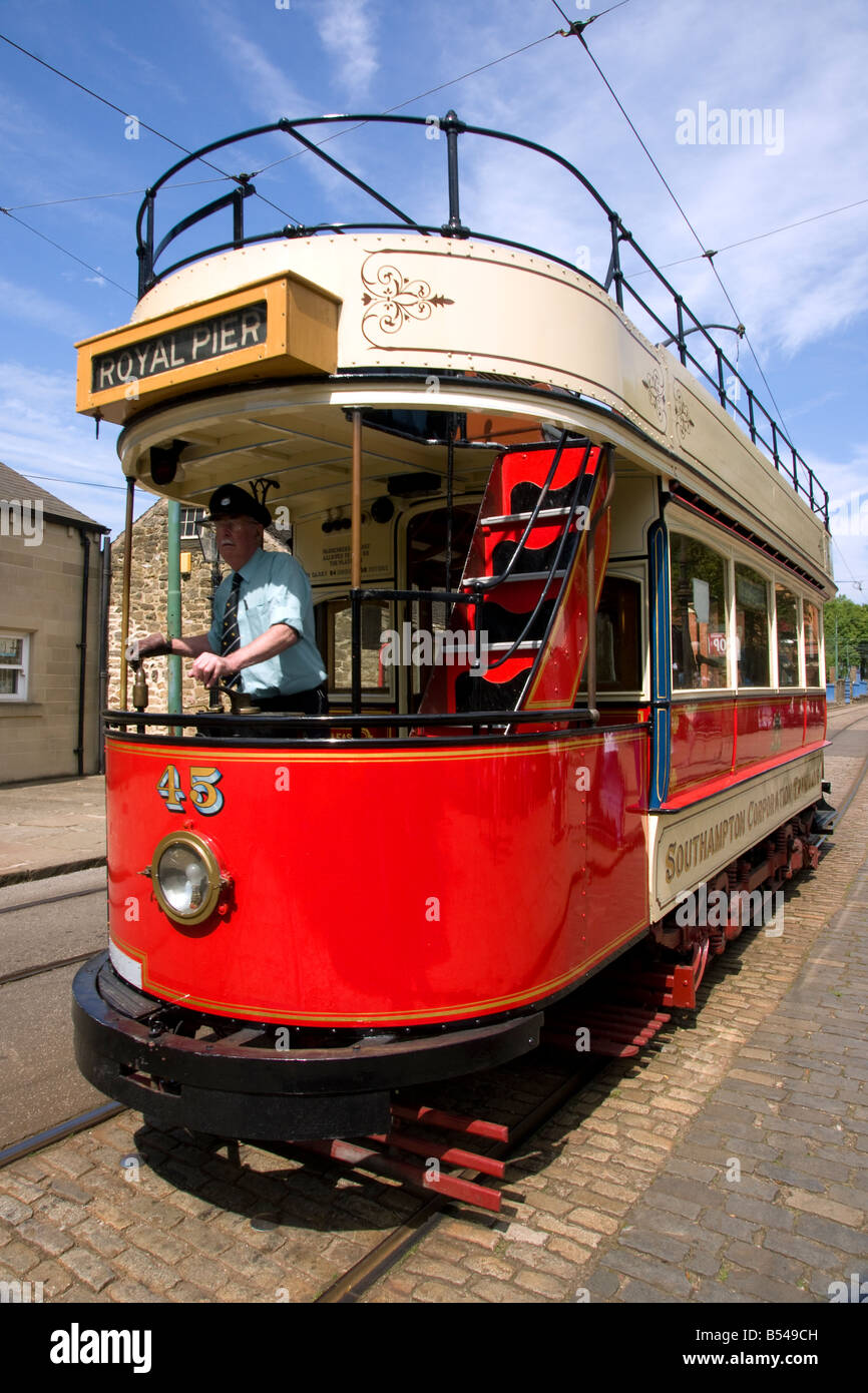 southampton corporation tramway number 45 at crich tram museum ...