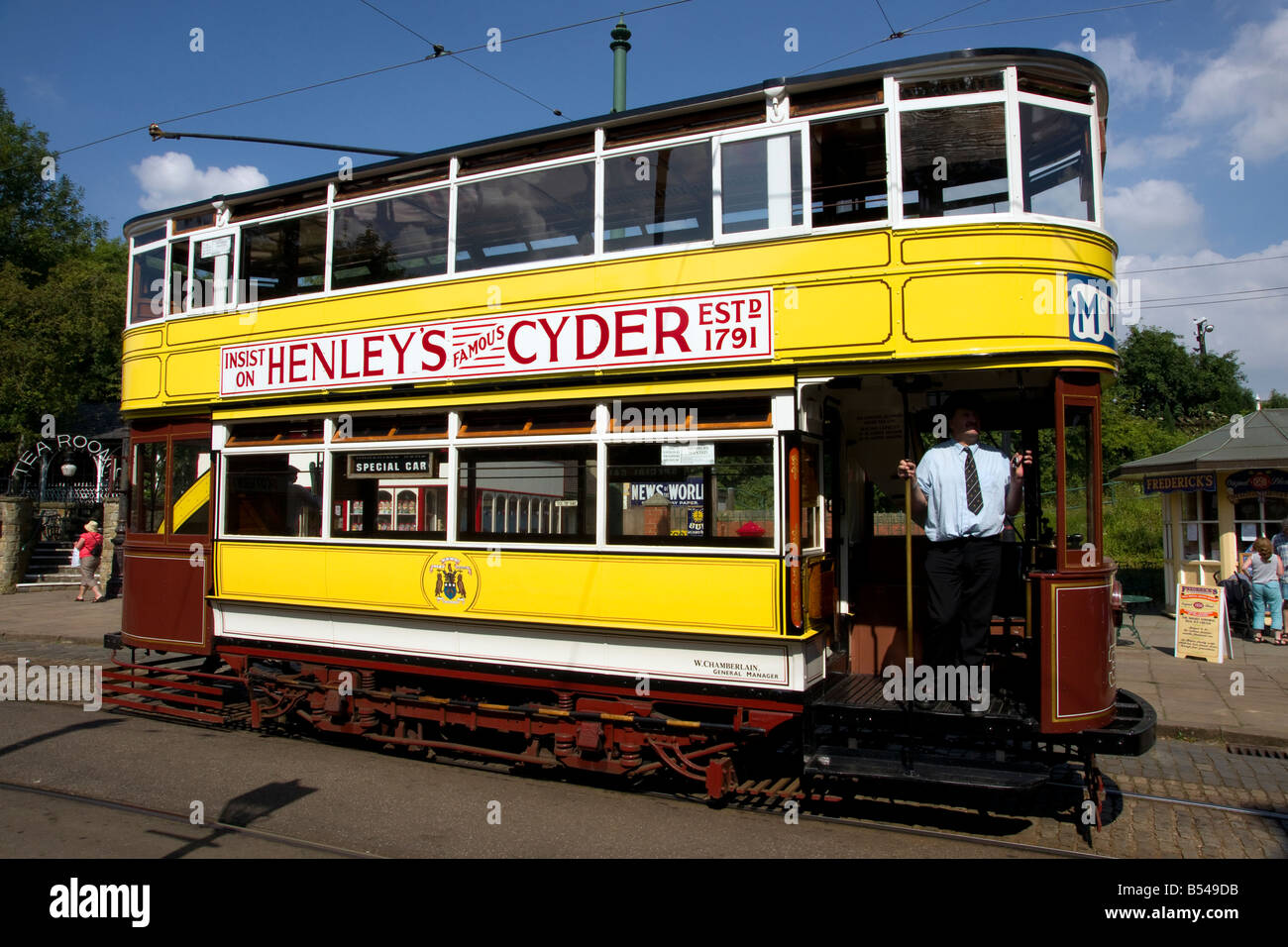 at crich tram museum derbyshire Stock Photo - Alamy