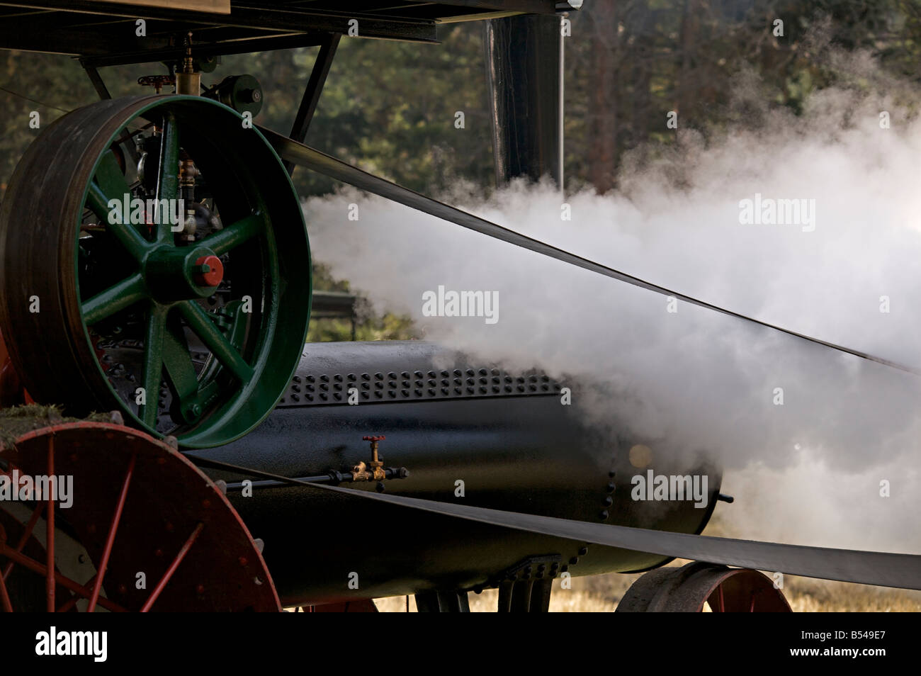 Steam engine demonstration during Steam Engine Show at Westwold ...