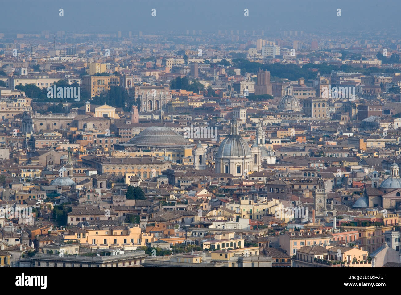 Rome Italy afternoon air pollution Stock Photo - Alamy
