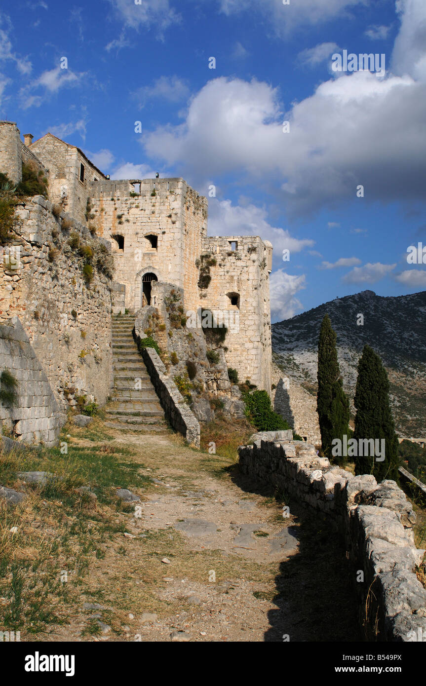 The Fort of Klis Dalmatia Croatia Stock Photo - Alamy