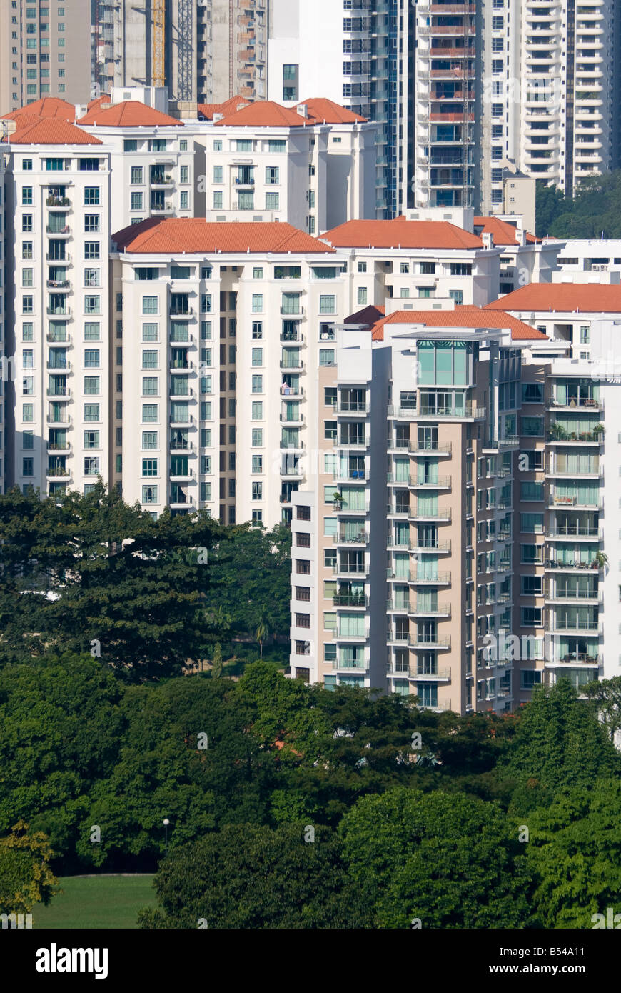 The high rise government housing HDB apartments Stock Photo - Alamy