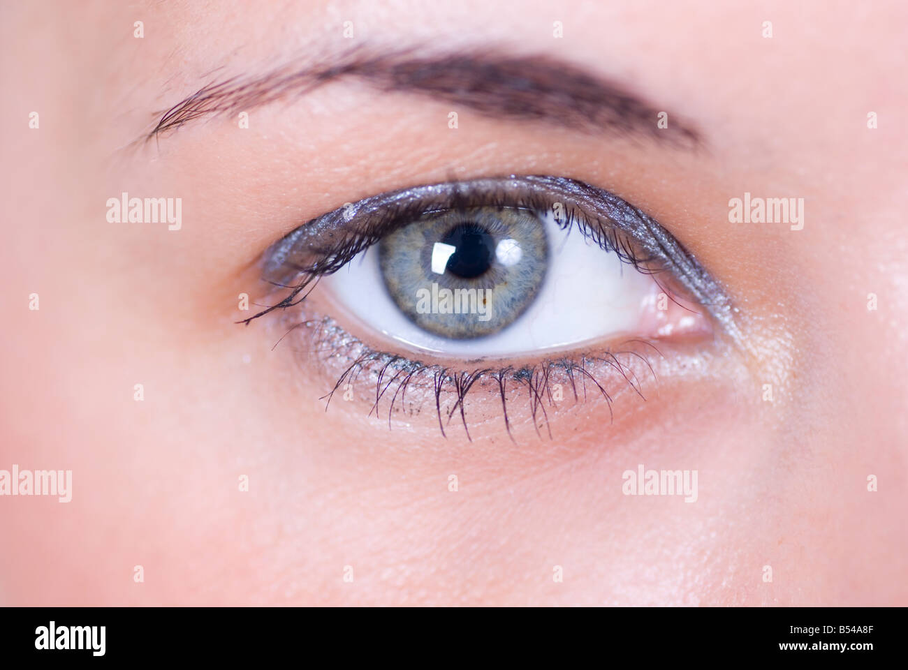 Open eye close up girl woman female stare open eyes hi-res stock ...
