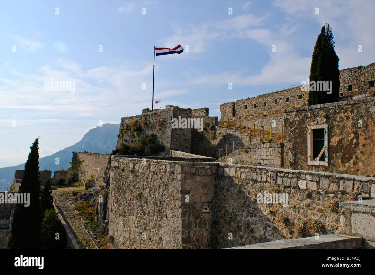 The Fort of Klis Dalmatia Croatia Stock Photo - Alamy