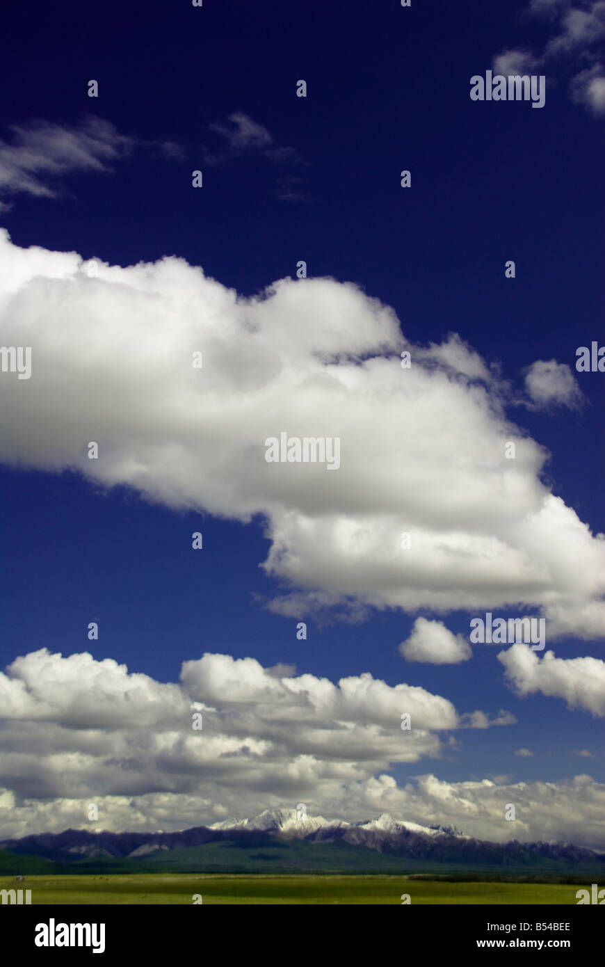 Snowed mountain range North Mongolia Stock Photo - Alamy