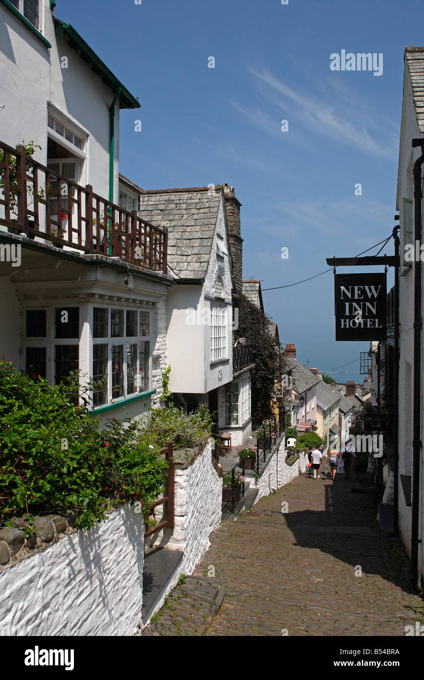 Clovelly high street hi-res stock photography and images - Alamy