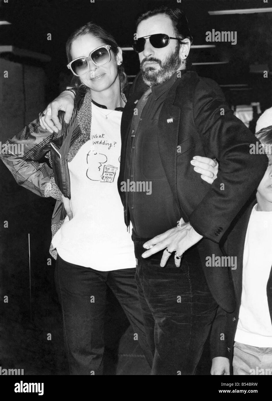 Former Beatle Ringo Starr and his new bride Barbara Bach were aglow ...