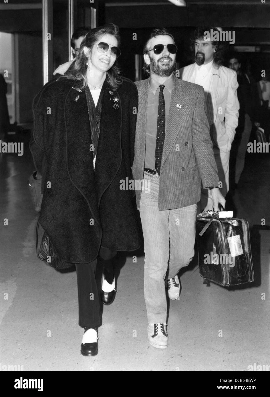 Ringo Starr and wife Barbara pictured at Heathrow on Saturday December ...