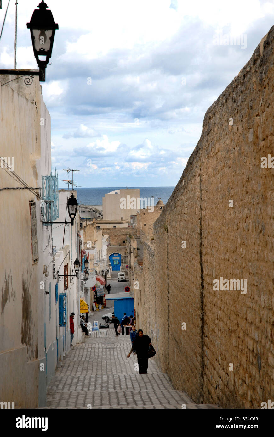 Stairs along wall hi-res stock photography and images - Alamy