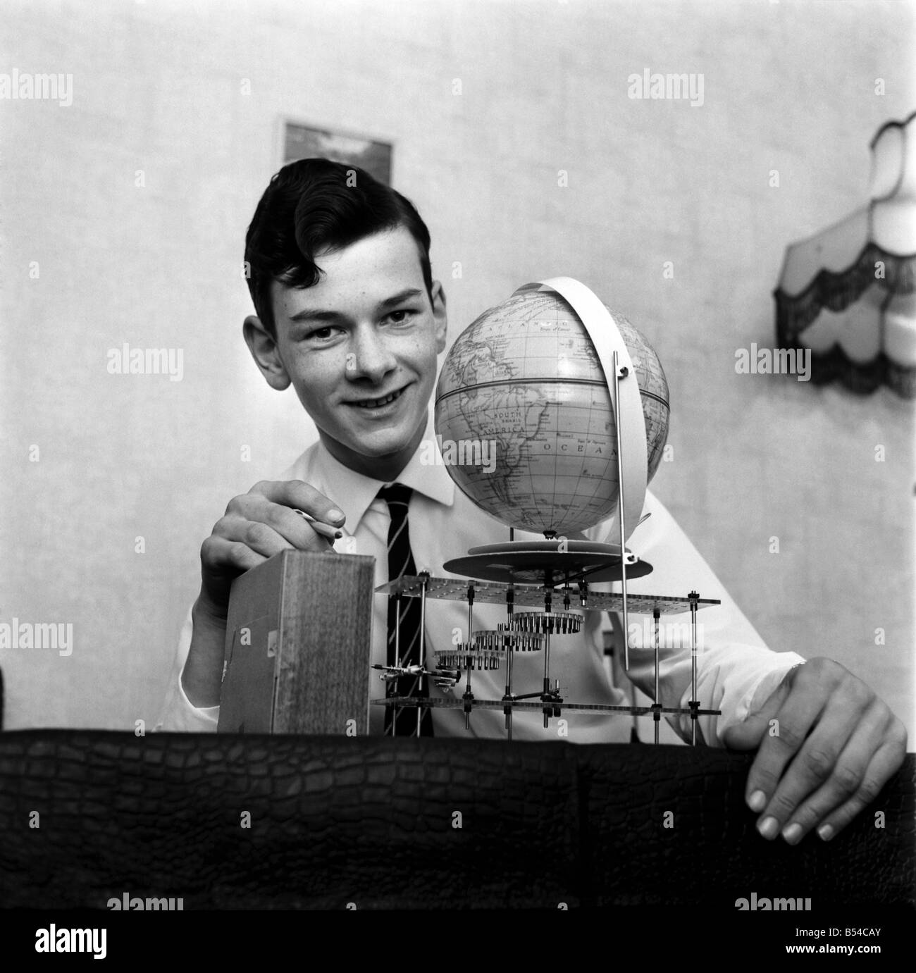 Youth. Teenager. Inventions. 16-year-old Geoffrey Jones with the ...