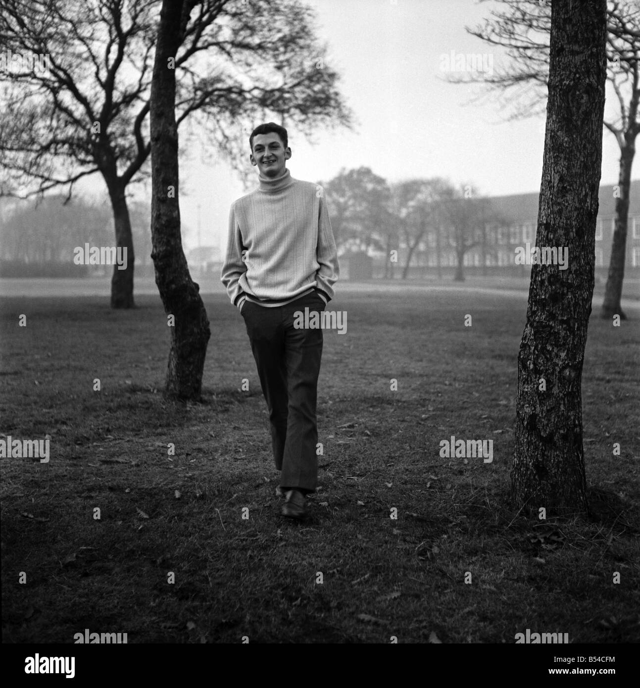 Sport. Football. Liverpool player Steve Peplow takes a walk through a ...