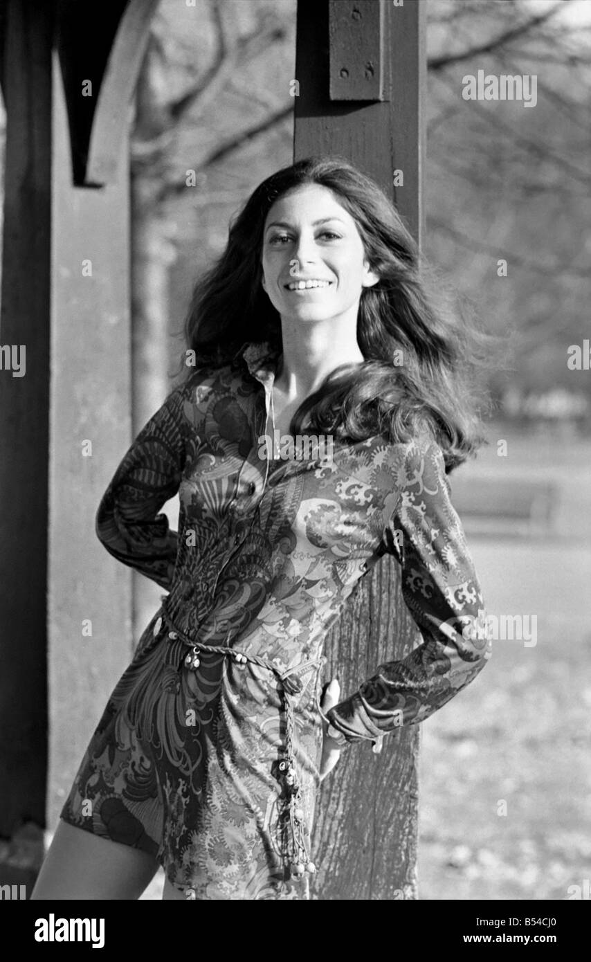 Making use of a sunny day in late Nov. is actress and model, Ann ...