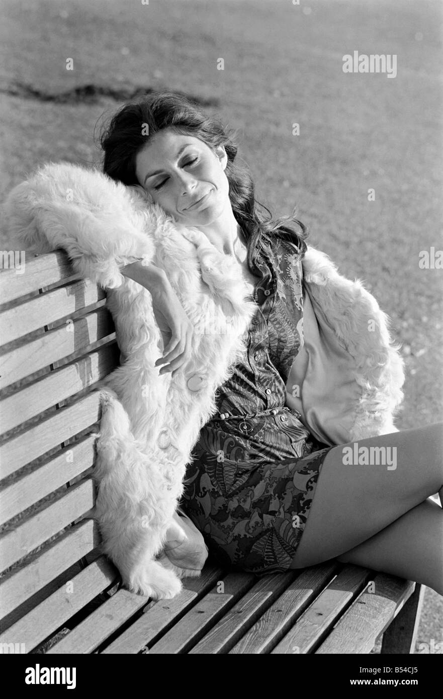Making use of a sunny day in late Nov. is actress and model, Ann ...