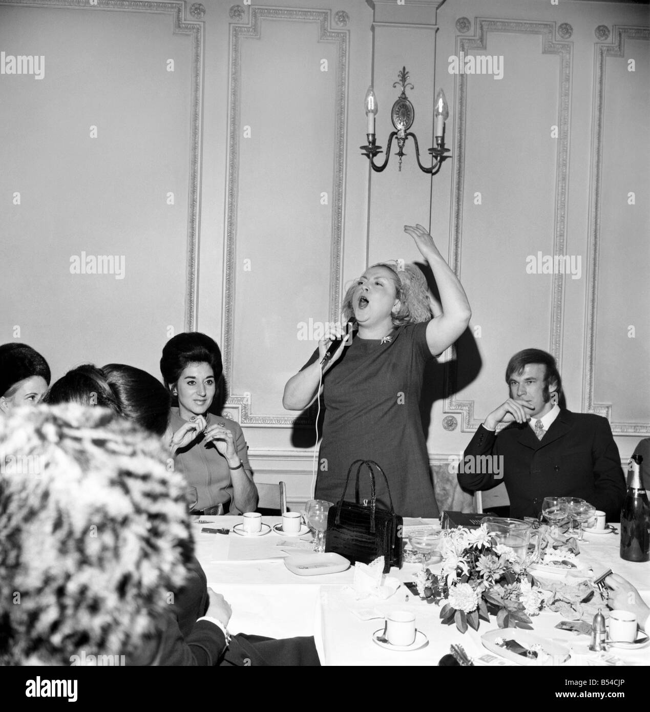 Singer and comedienne Joan Turner sang for her lunch today and brought ...