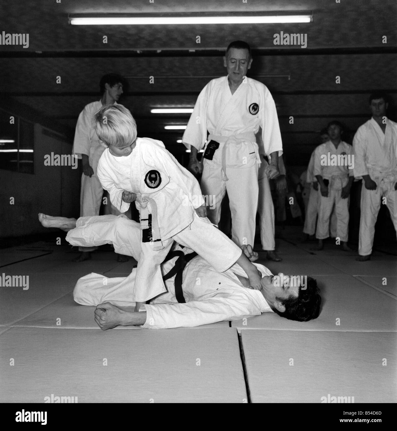 6 year old Robbie Bishop has been learning karate for 5 months, and is ...