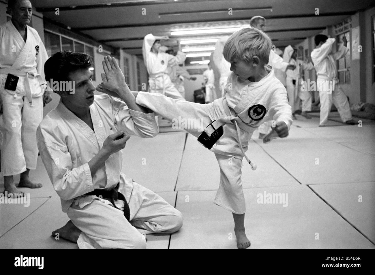 6 year old Robbie Bishop has been learning karate for 5 months, and is ...