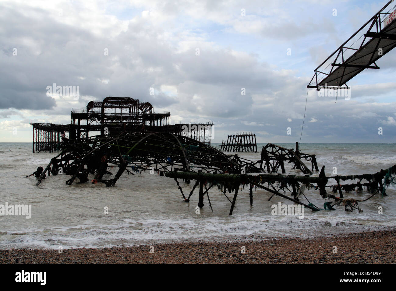 RUINS OF THE WEST PIER BRIGHTON SUSSEX Stock Photo - Alamy