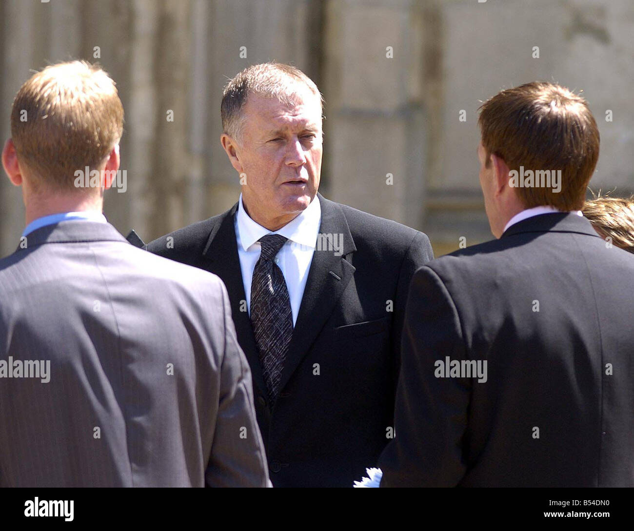 Alan Ball funeral Winchester cathedral Sir Geoff Hurst Stock Photo - Alamy
