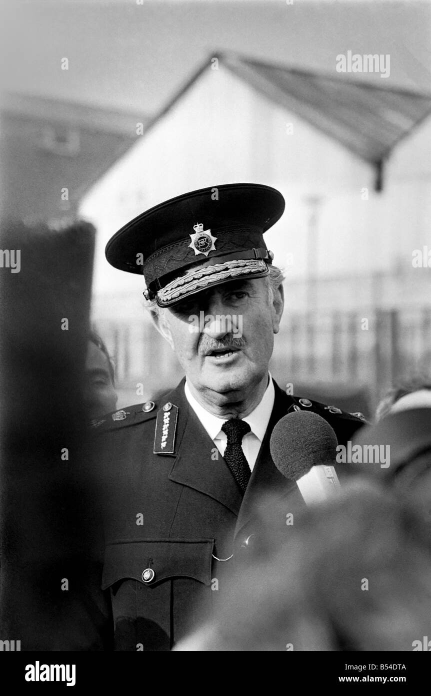 Belfast, Northern Ireland: Sir Arthur Young the RUC Inspector General ...