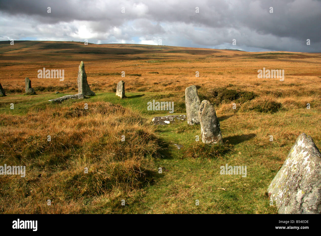 Standing stone in dartmoor hi-res stock photography and images - Alamy