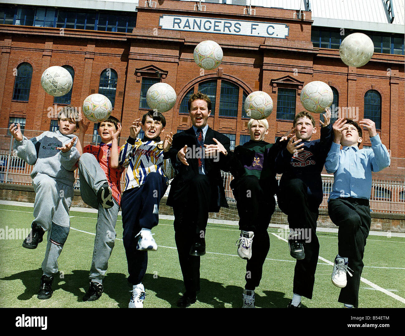 Jonathan Watson actor comedian with six Govan schoolboys who will be ...