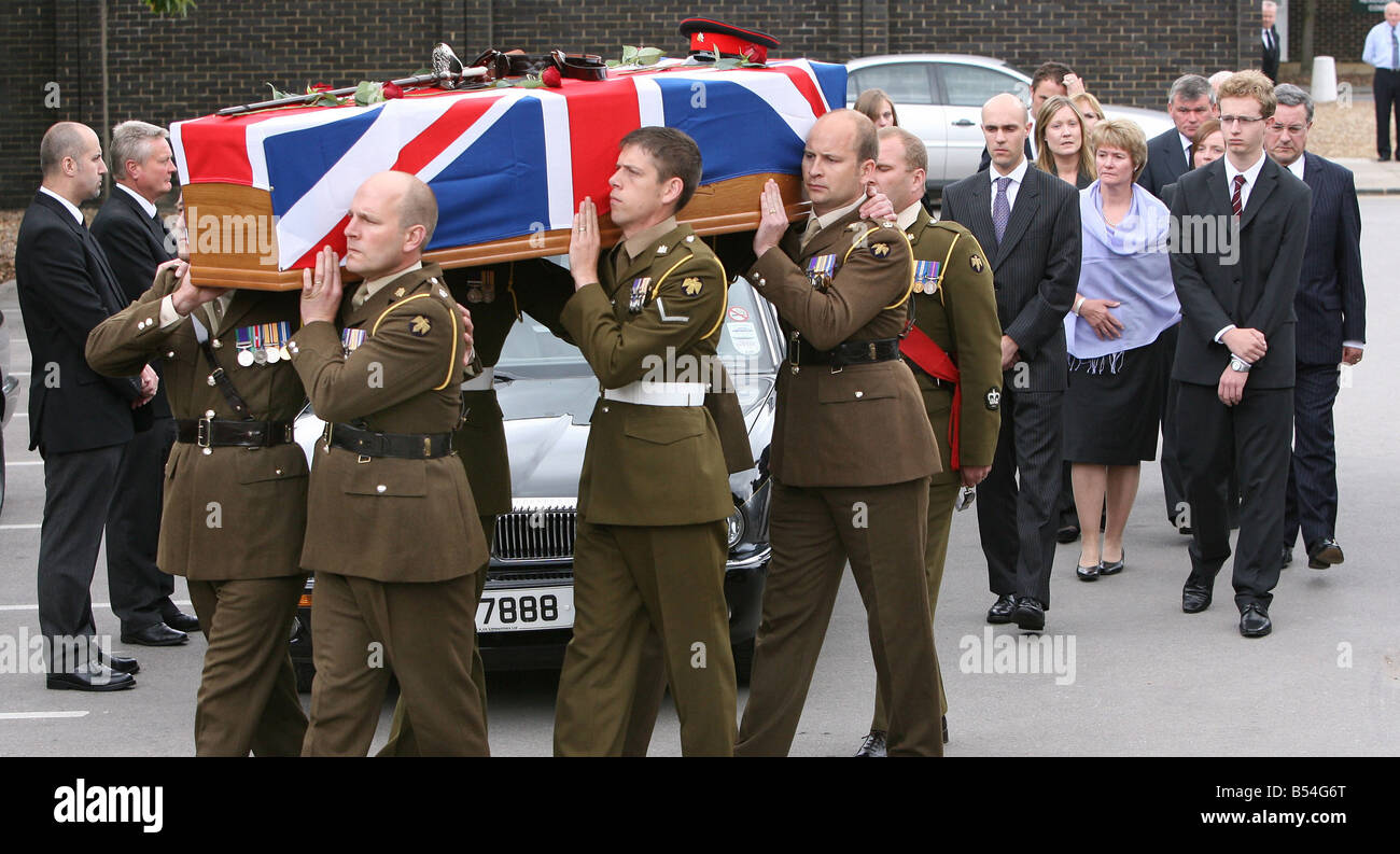 30.8.07: The Funeral of Capt. David Hicks at Pirbright today. The ...