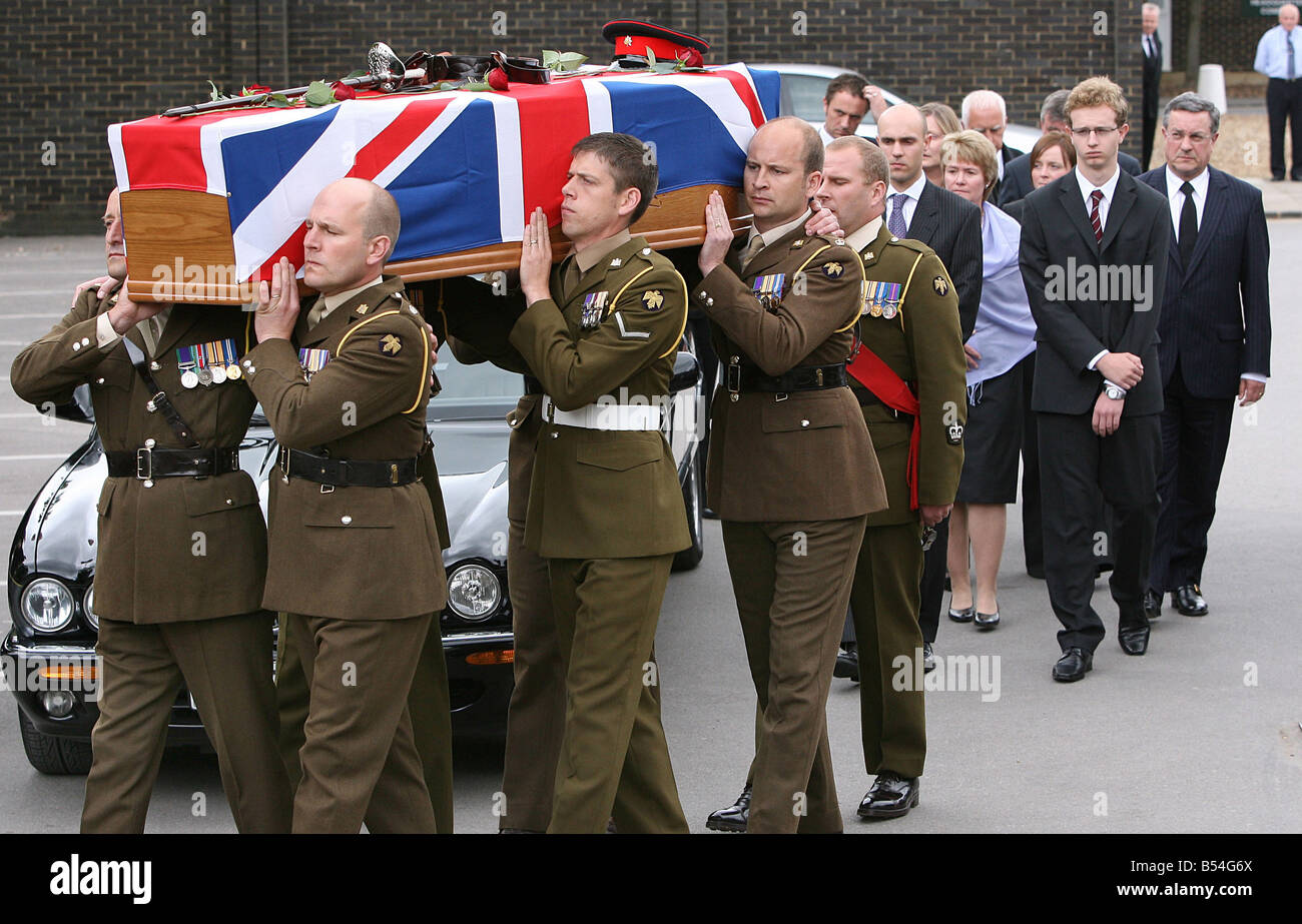 30.8.07: The Funeral of Capt. David Hicks at Pirbright today. The ...