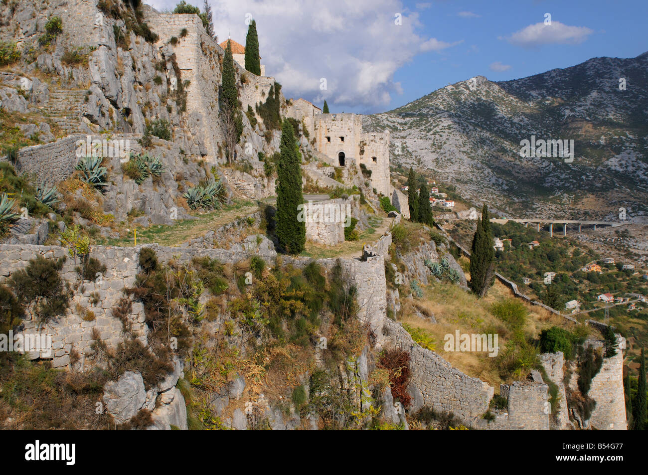 The Fort of Klis Dalmatia Croatia Stock Photo - Alamy