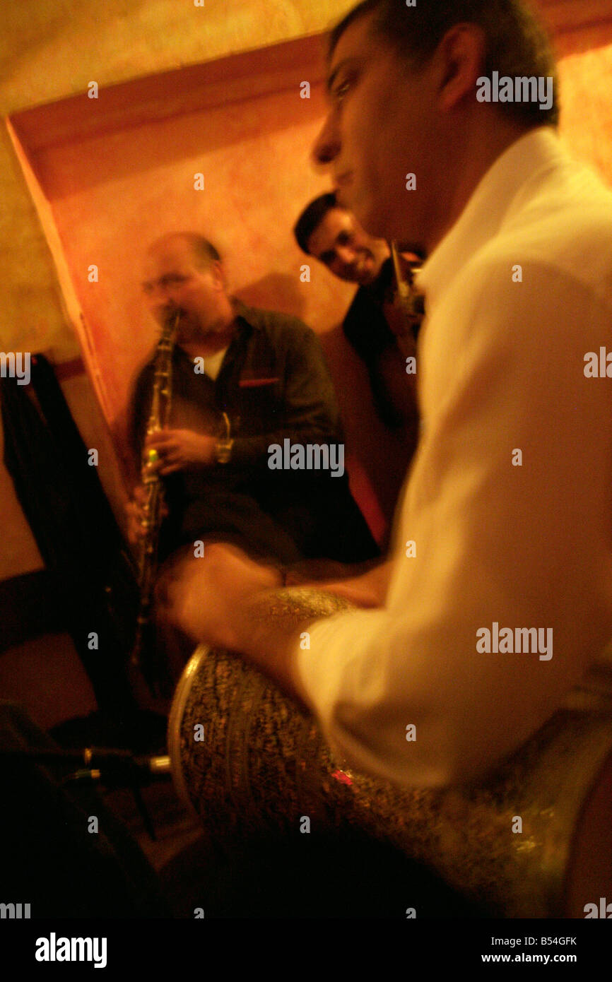Selim Sesler and his band of gypsy musicians play at Badehane at Tunel ...
