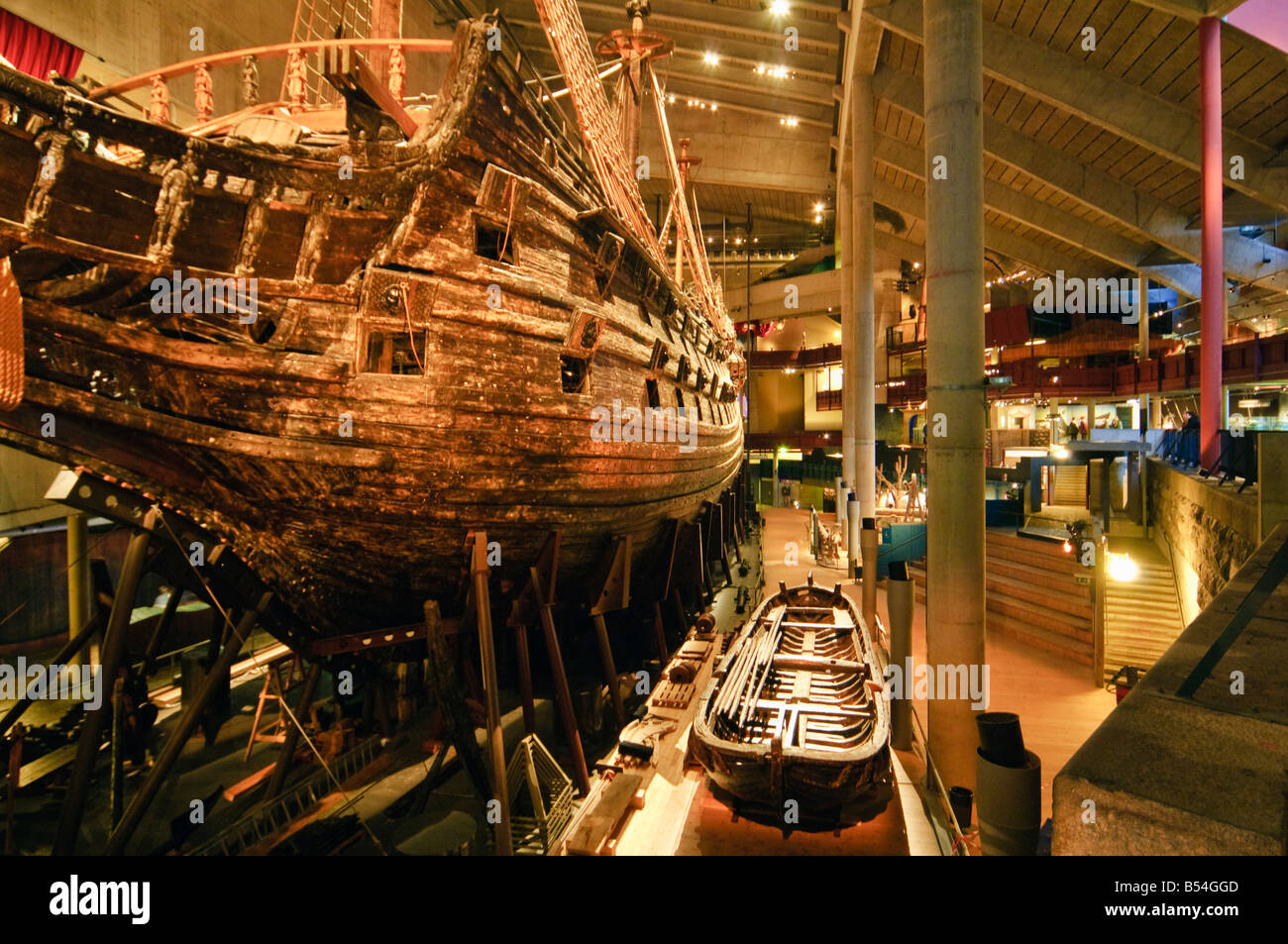 17th century warship Vasa on show at Vasamuseet Vasa museum in ...