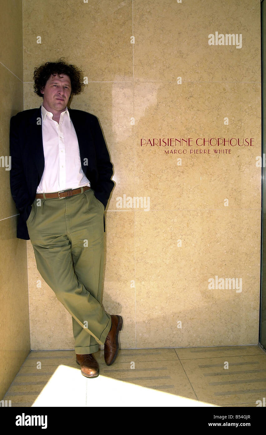 Marco Pierre White Chef and Restauranteur June 2001 outside his ...