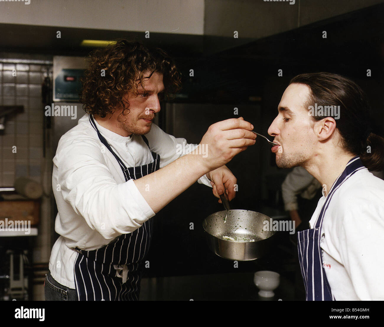 Marco Pierre White Michelin starred chef seen here in his kitchen ...