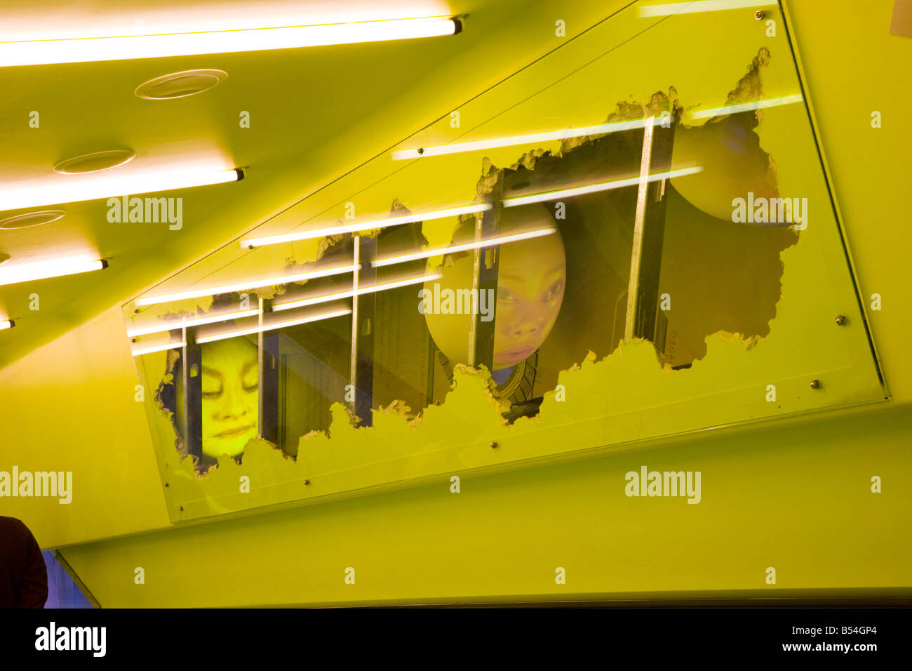 Interior of Seattle Public Library lobby in downtown Seattle Washington ...