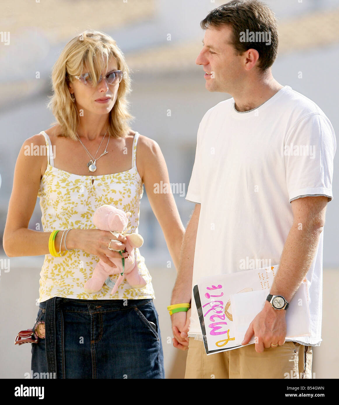 Kate and Gerry McCann in Pria Da Luz Portugal. 03/09/2007 Madeleine ...