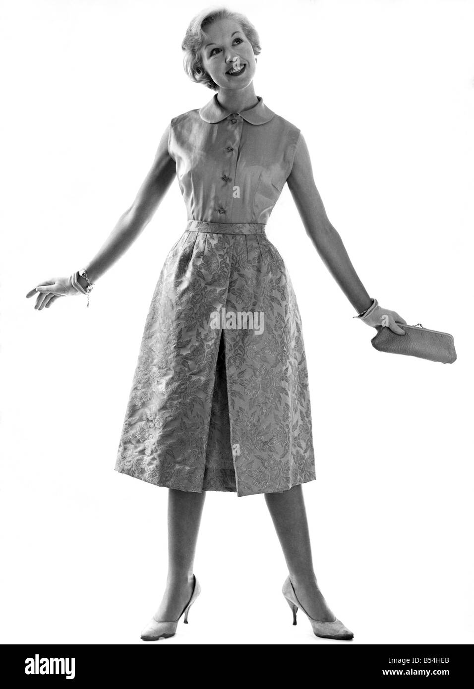 Clothing Fashion. October 1958 P011140 Stock Photo - Alamy